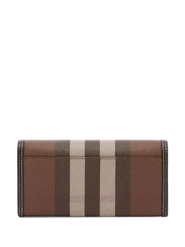 Burberry Check Leather Continental Wallet