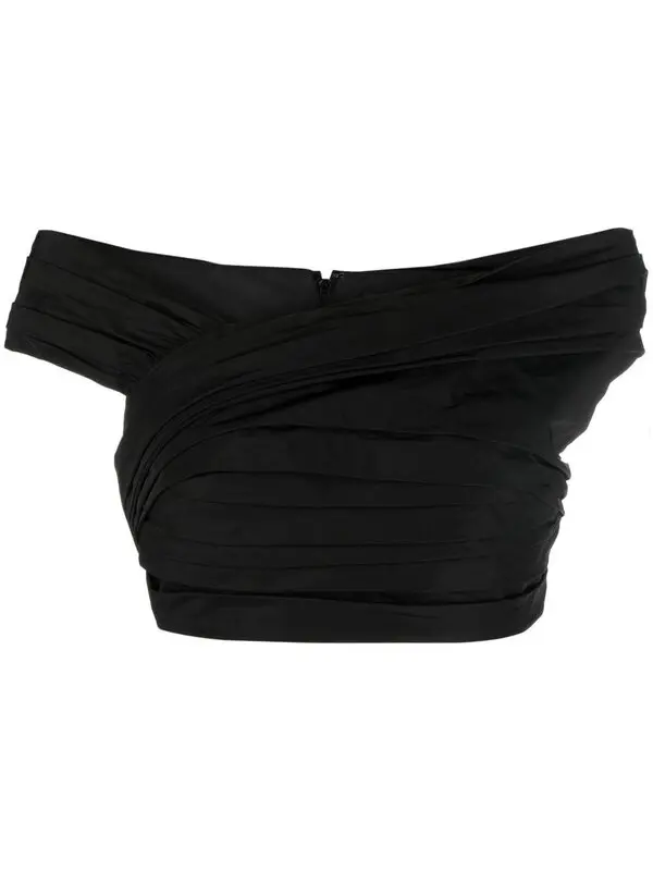 Dsquared2 Off-shoulder Crop Top - Black