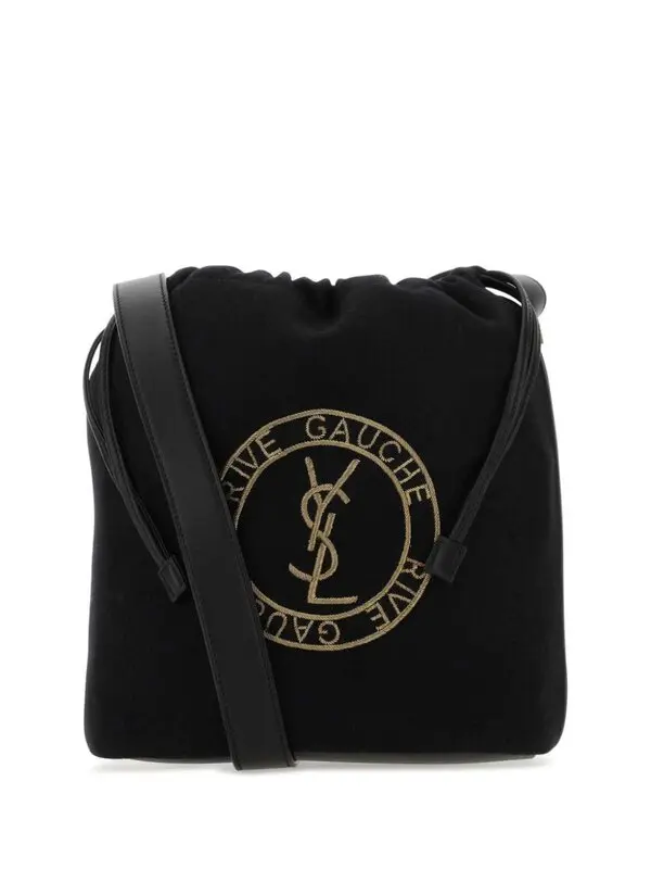 Saint Laurent Embroidered-logo Tote Bag