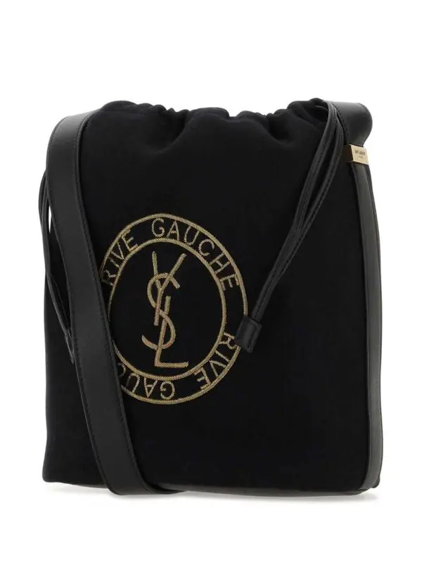 Saint Laurent Embroidered-logo Tote Bag