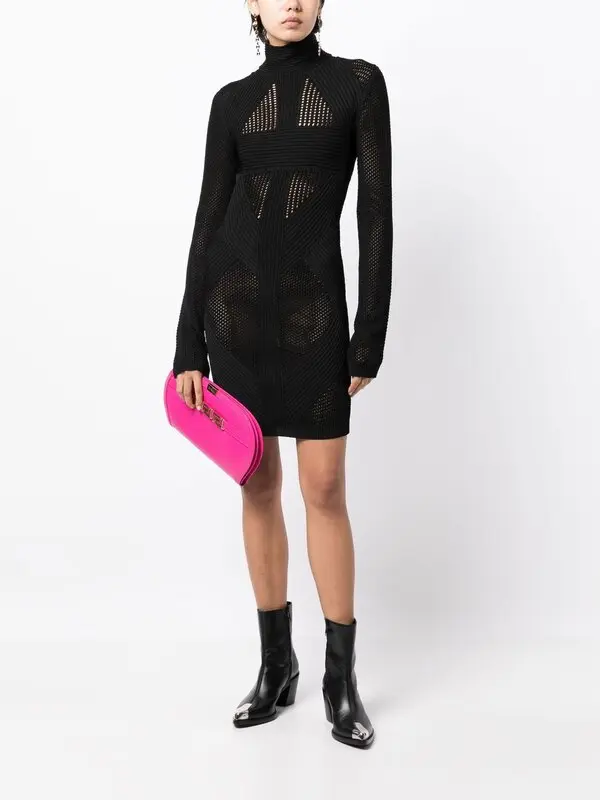 Balmain Perforated Knit Dress