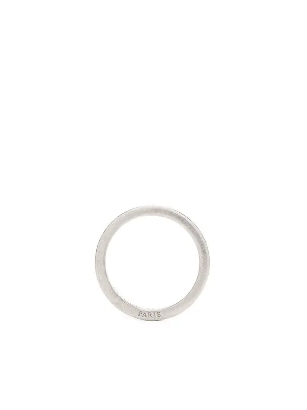 MAISON MARGIELA Engraved Hoop Earring - Silver