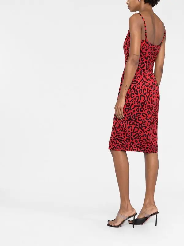 Dolce & Gabbana Leopard-print Midi Dress