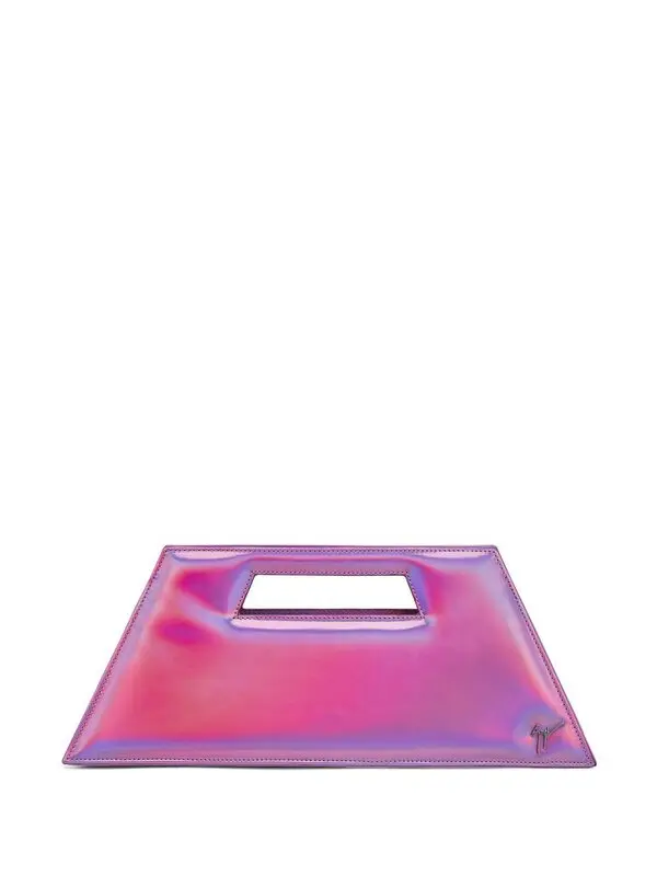 GIUSEPPE ZANOTTI Meloee Metallic-effect Clutch