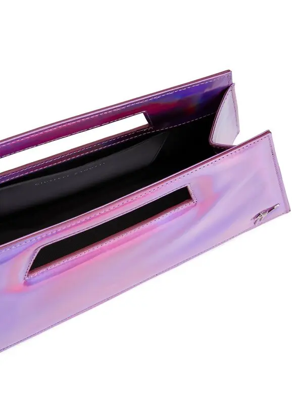 GIUSEPPE ZANOTTI Meloee Metallic-effect Clutch