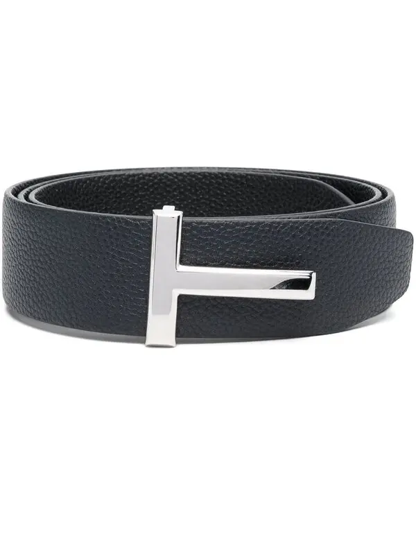 TOM FORD Reversible Leather Belt - Blue