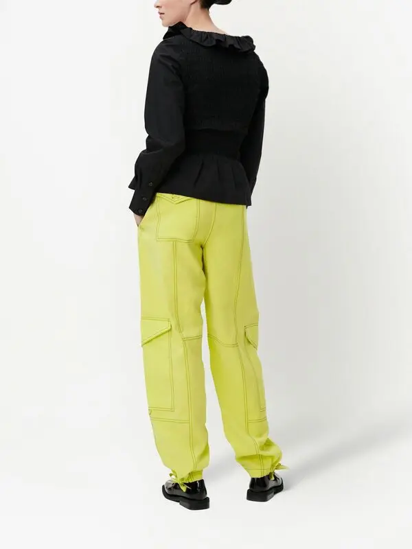 GANNI Cotton Poplin Smock Blouse