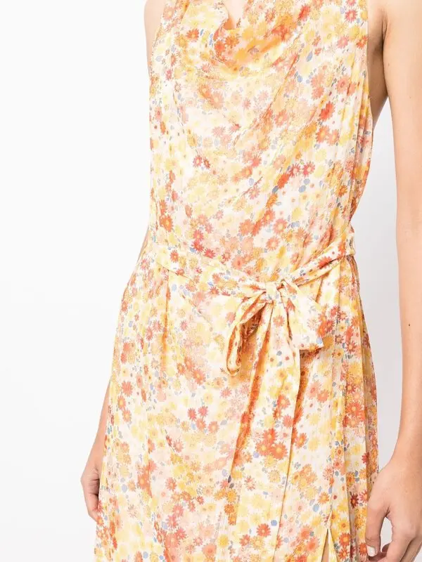 Staud Adele Floral-Print Maxi Dress In Orange - 62% Off | Editorialist