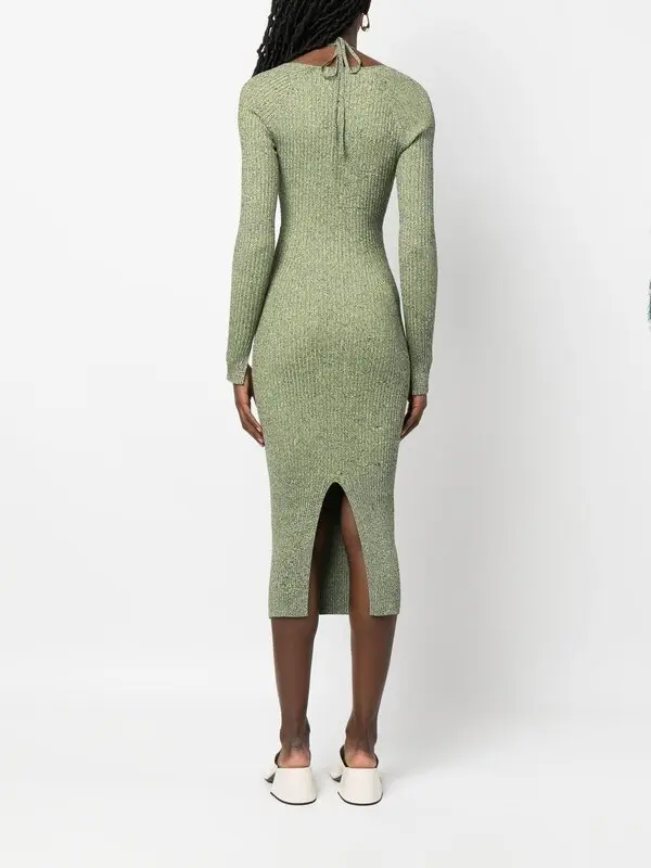 Simkhai Crossover Strap Bodycon Midi Dress