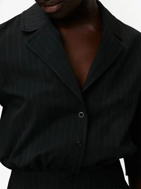 GANNI Pinstripe Shirt Dress