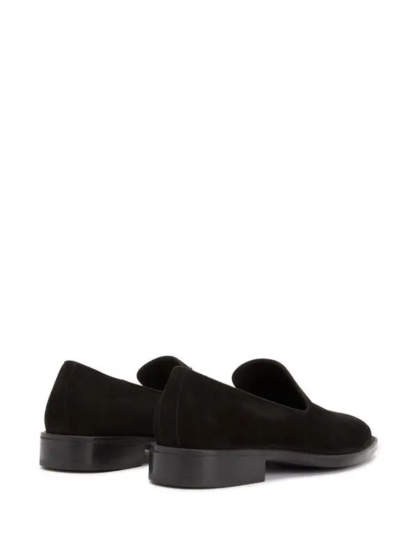 GIUSEPPE ZANOTTI Imrham Logo-plaque Loafers - Black