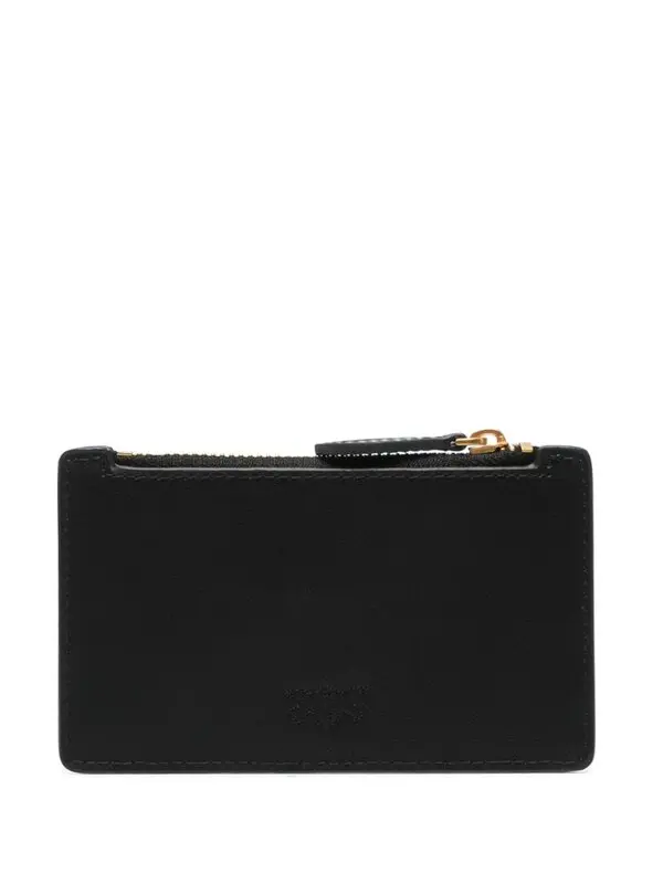 Pinko Love Birds Leather Wallet - Black