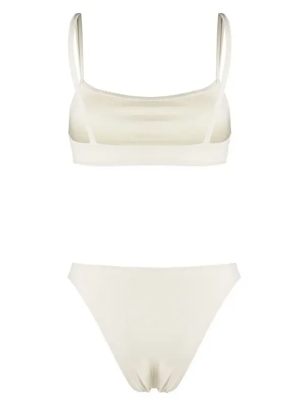 LIDO Square-neck Stretch Bikini Set - White
