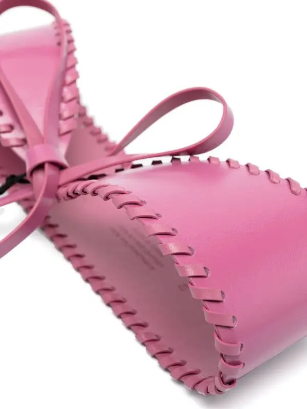 TWINSET Tassel-detail Leather Sash Belt - Pink