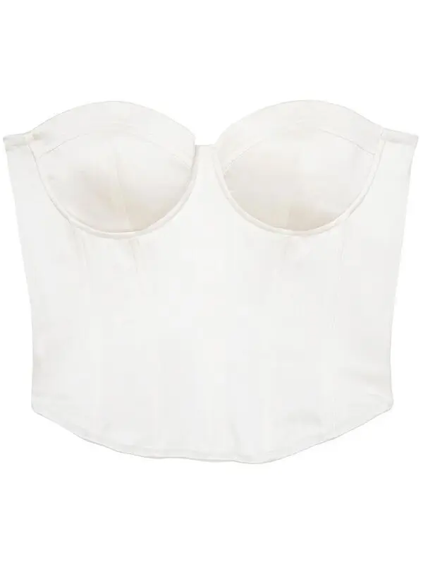 FLEUR DU MAL Hamptons Bustier - White