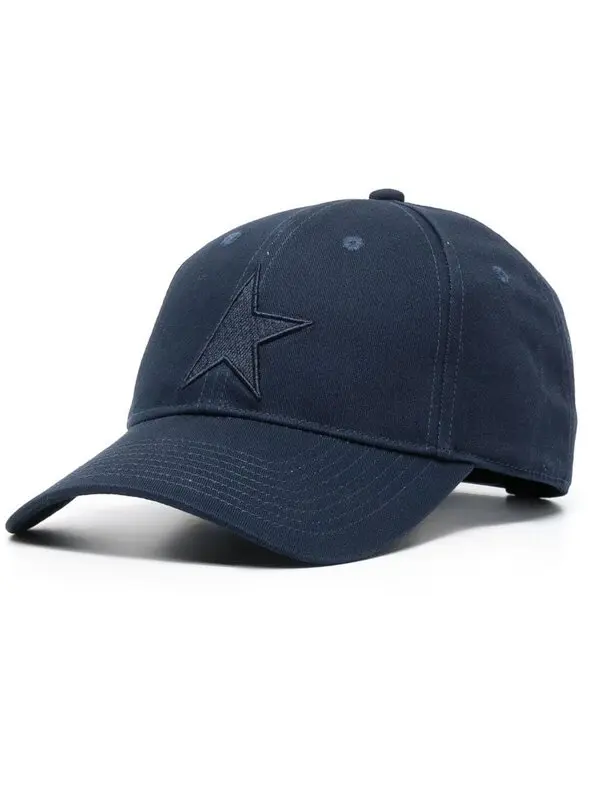 Golden Goose Embroidered Star Baseball Cap - Blue