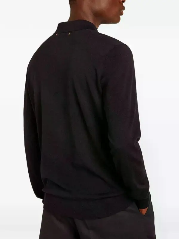 GOLDEN GOOSE Virgin Wool Polo Shirt - Blue