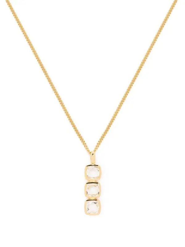 Tom Wood Crystal Necklace - Gold