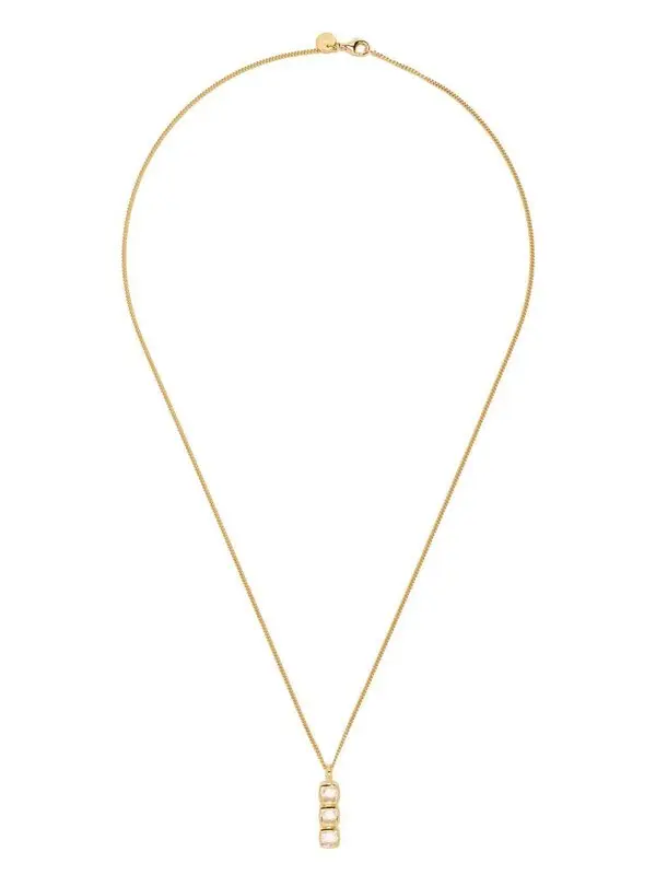 Tom Wood Crystal Necklace - Gold