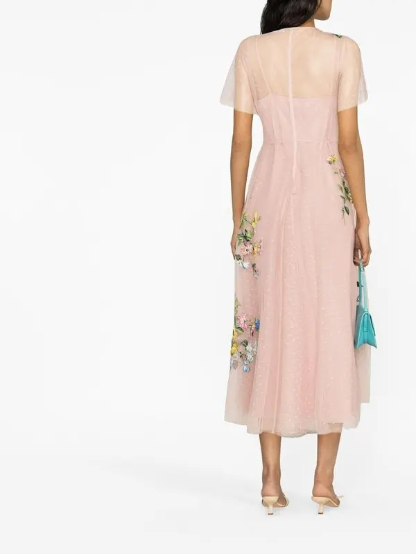 valentino embroidered tulle dress Valentino Embroidered Tulle Gown with Botanical & Bird Motif – MSA Haute  Couture main image 1