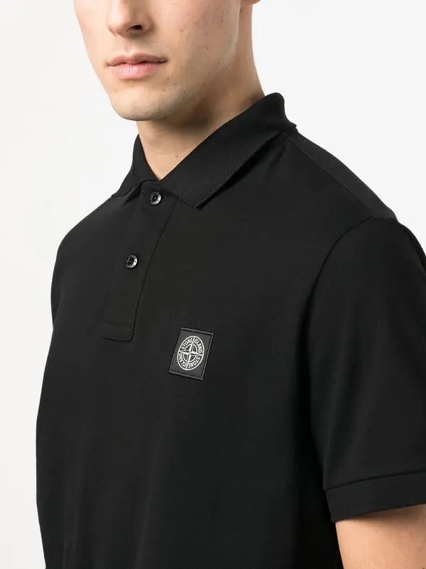 Stone Island Compass-patch Polo Shirt
