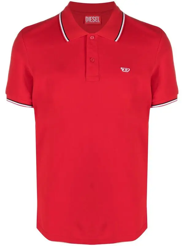 DIESEL® T-smith-d Cotton Polo Shirt - Red