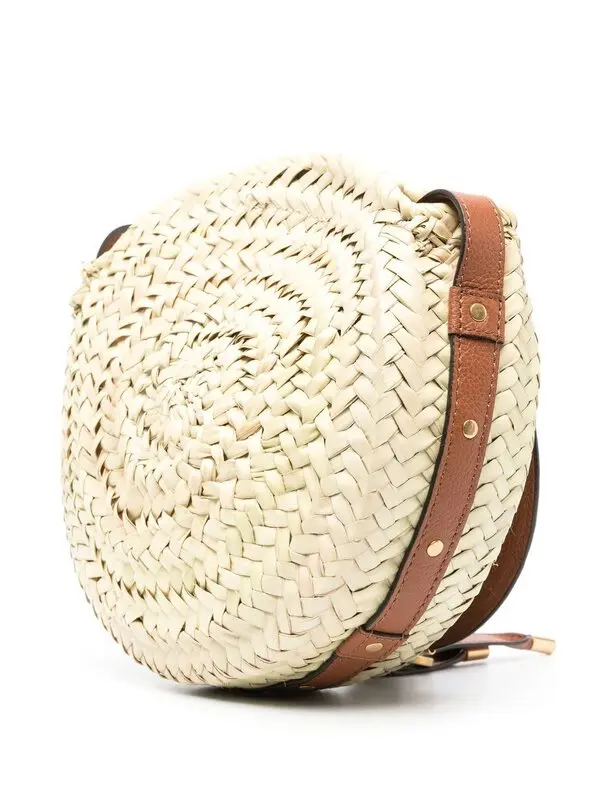 Chloé Marci Raffia Crossbody Bag