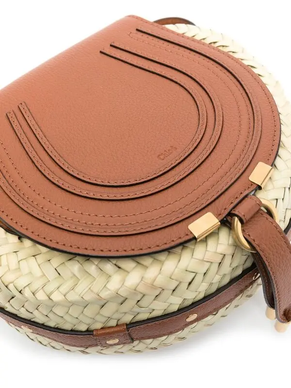 Chloé Marci Raffia Crossbody Bag