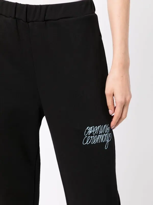Opening Ceremony Logo-embroidered Track Pants - Black