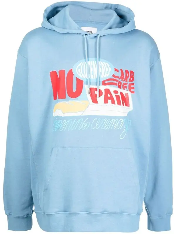 Opening Ceremony Graphic-print Hoodie - Blue