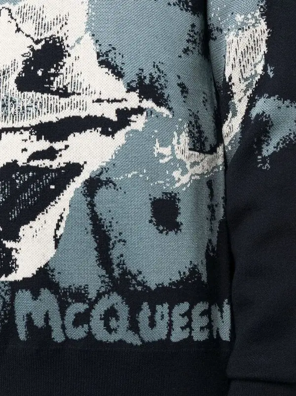 Alexander McQueen Skull-motif Jacquard Jumper