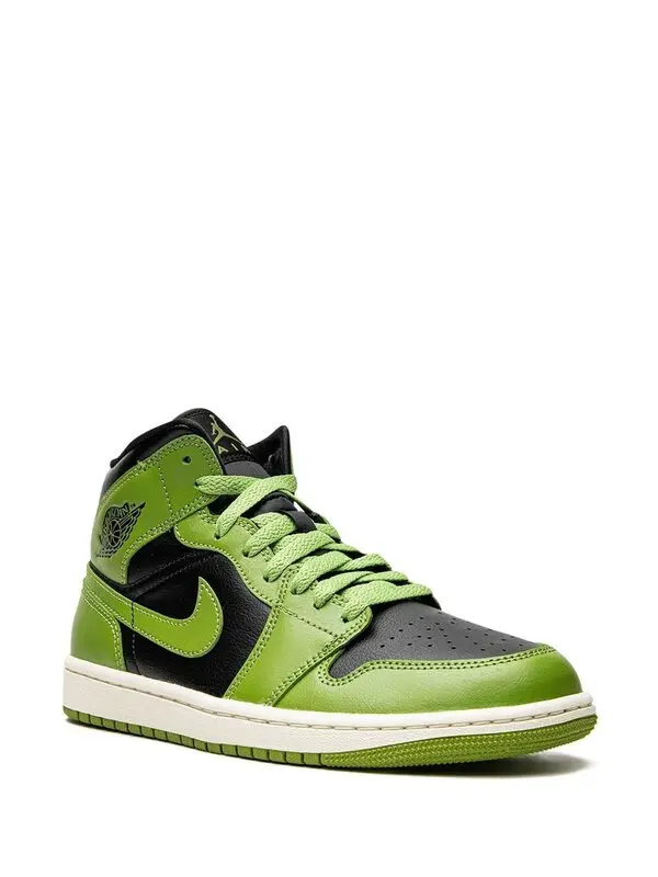 JORDAN Air 1 Mid Altitude Green Sneakers - Black
