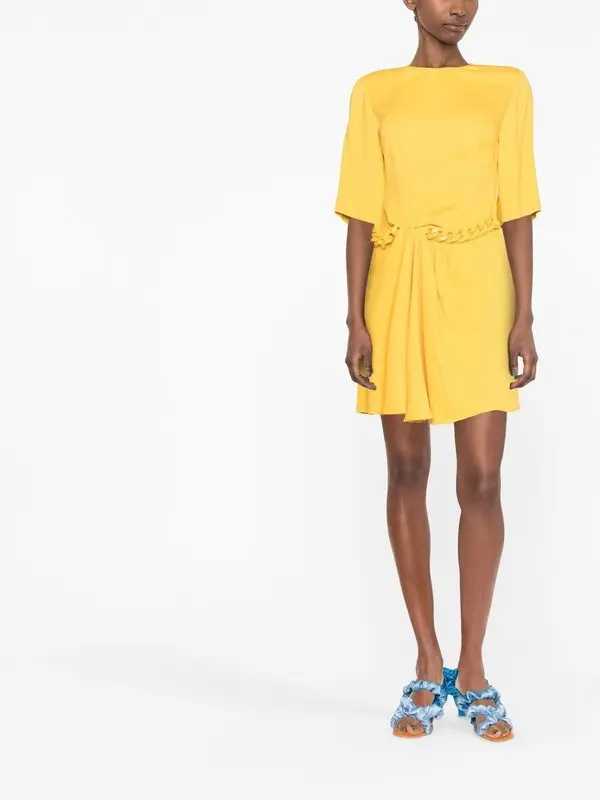 Stella McCartney Chain Link-detail Minidress - Yellow