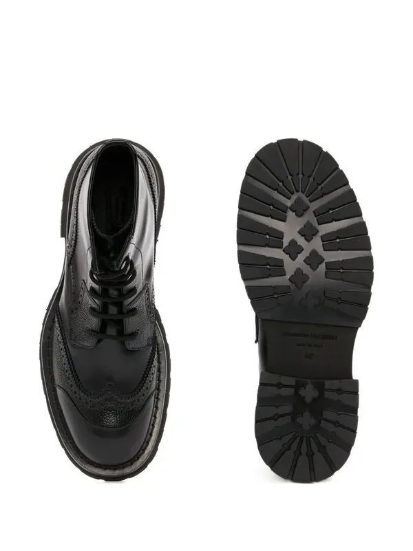 Alexander McQueen Punk Worker Lace-up Boots
