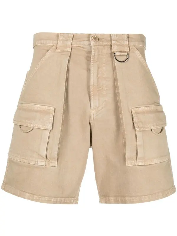 Moschino D-ring Detail Cargo Shorts - Brown