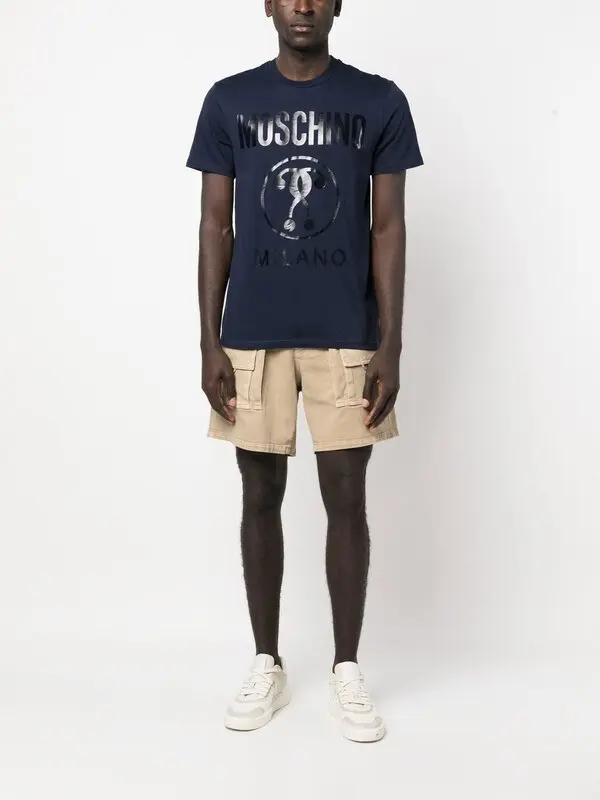 Moschino D-ring Detail Cargo Shorts - Brown