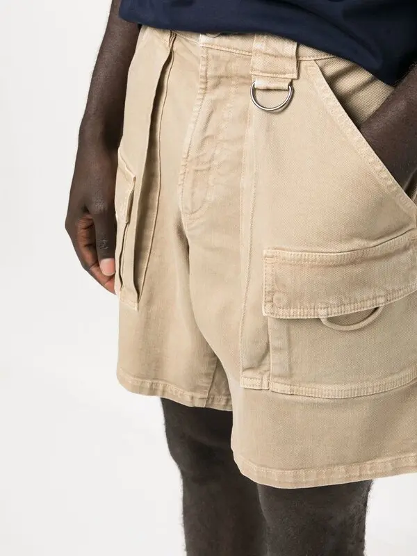 Moschino D-ring Detail Cargo Shorts - Brown