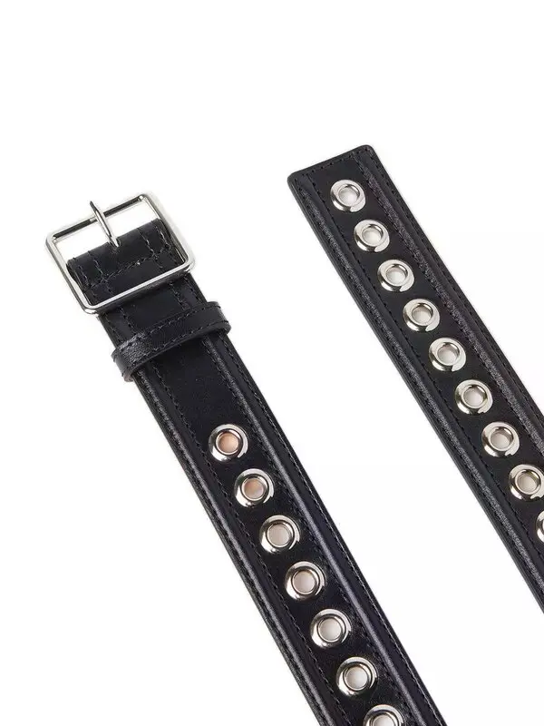 Alexander McQueen Eyelet-detail Leather Belt