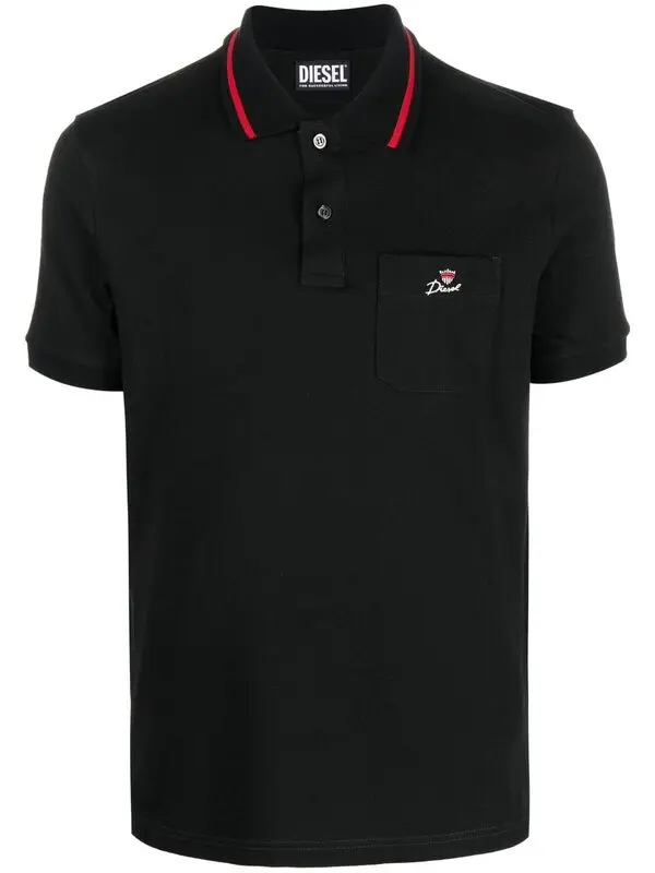 DIESEL® Embroidered-logo Polo Shirt