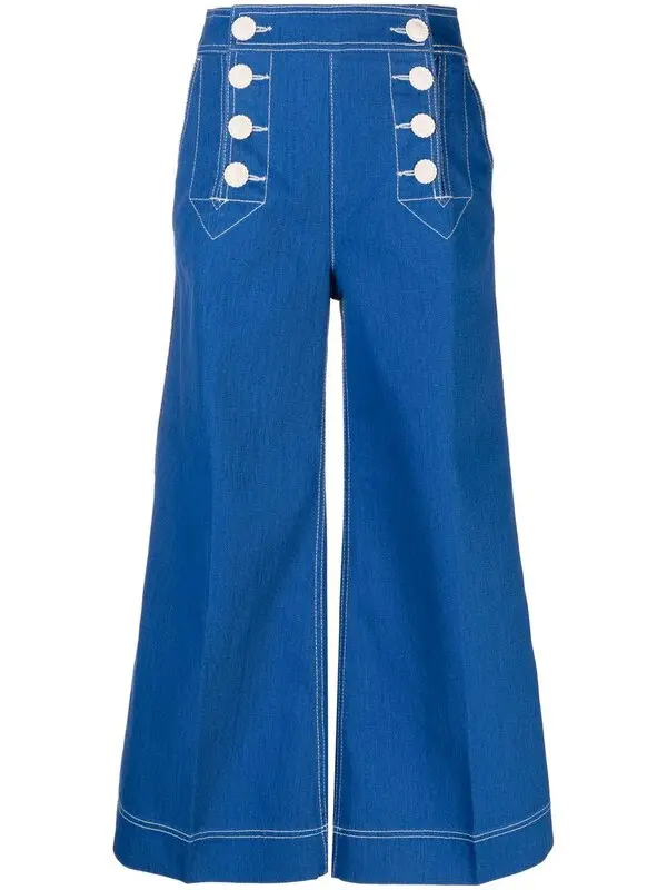 Zimmermann High Tide Sailor Jeans - Blue