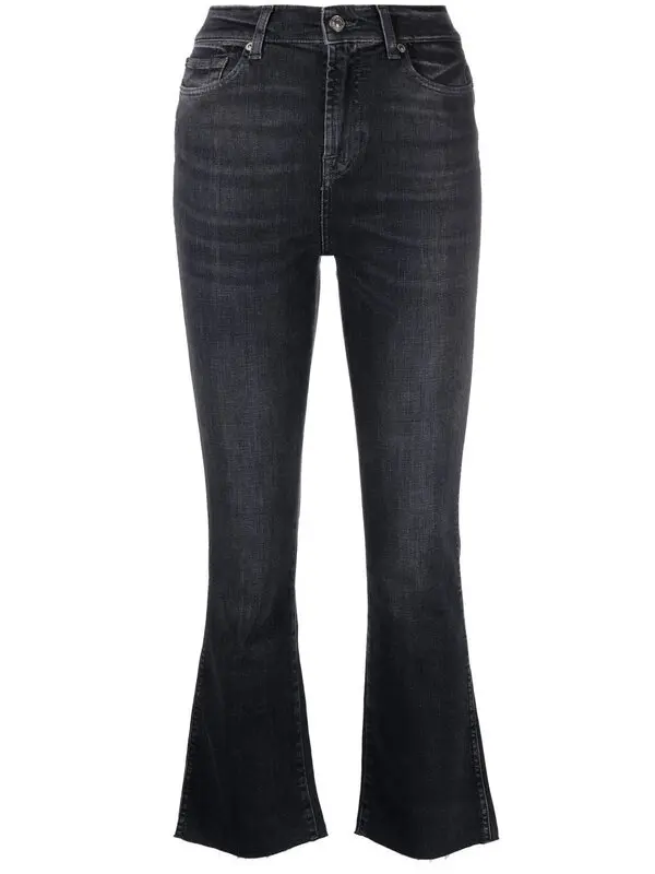 7 For All Mankind Cropped Flared Jeans
