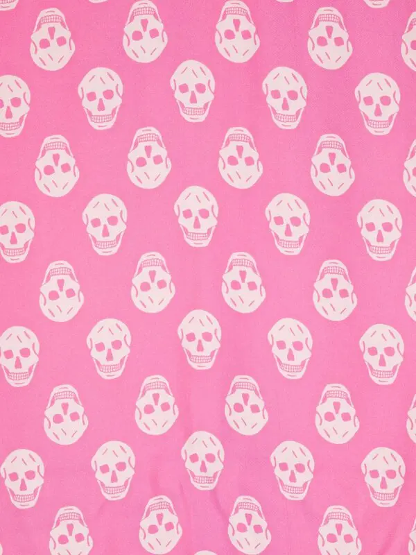 Alexander McQueen Biker Skull-print Silk Scarf