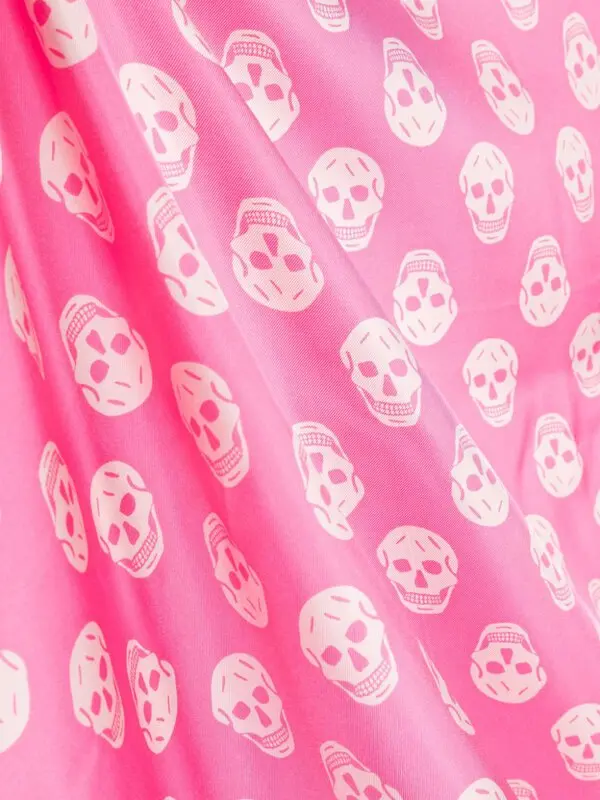 Alexander McQueen Biker Skull-print Silk Scarf