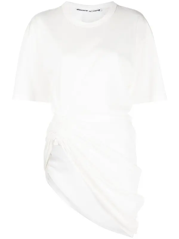 Alexander Wang Draped-waist Asymmetric T-shirt