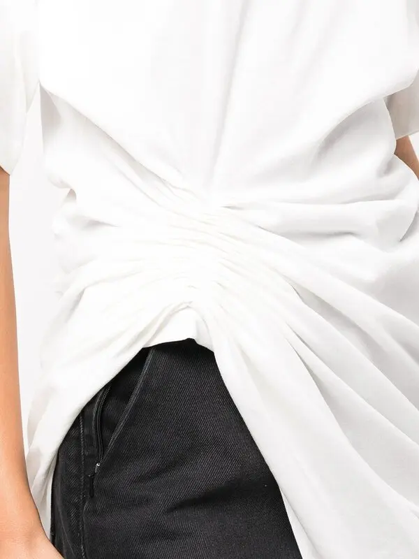 Alexander Wang Draped-waist Asymmetric T-shirt
