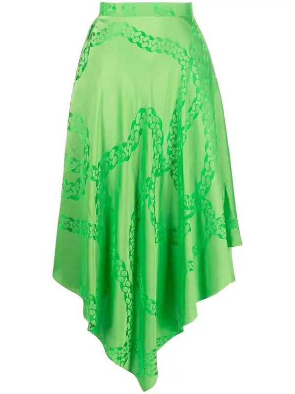 Stella McCartney Chain-link Print Midi Skirt