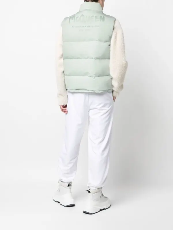 Alexander McQueen Logo-print Gilet - Green