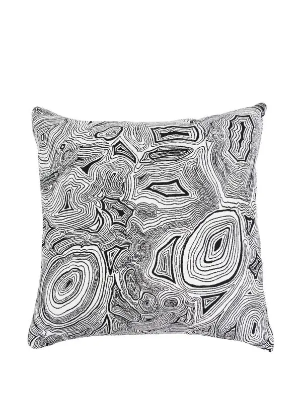 FORNASETTI All-over Graphic-print Cushion - Black