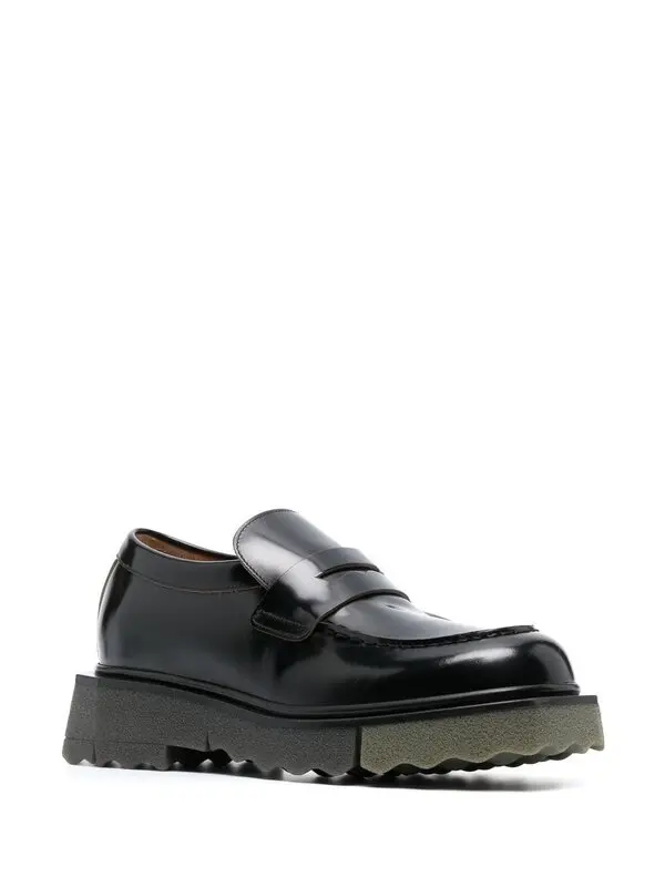 Off-White Sponge Leather Loafers