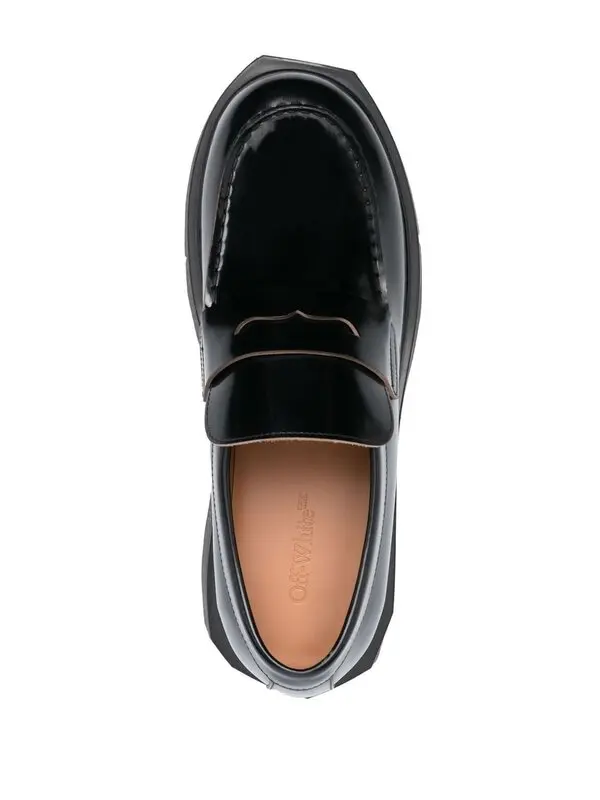 Off-White Sponge Leather Loafers